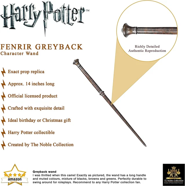 THE NOBLE COLLECTION - Fenrir Greyback Character Wand - 14in (35cm ...