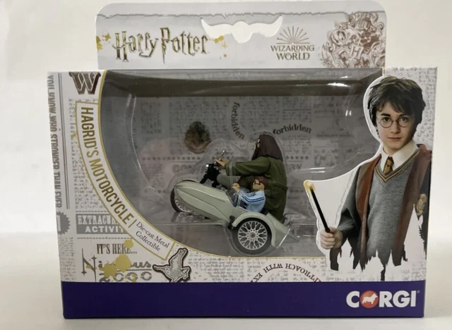 HARRY POTTER HAGRID figures Triumph Motorcycle & sidecar 1:36th CORGI ...