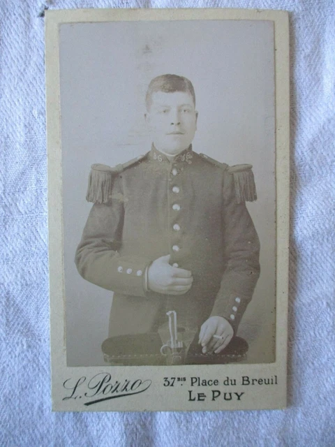 ANCIENNE CDV MILITAIRE L POZZO PLACE DU BREUI LE PUY OFFICIER DU 86e ...