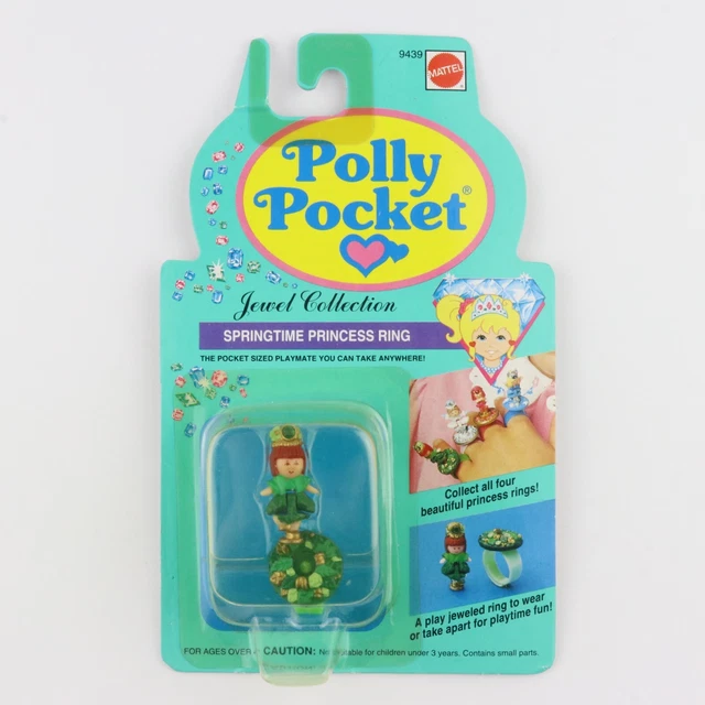 POLLY POCKET 1993 Jewel Collection Springtime Princess Ring NEW ...