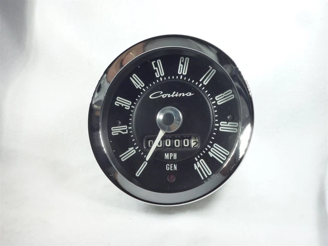 FORD CORTINA MK1 Speedo Mk 1 Speedometer 1200 1500 cc 110 Mph 1000 TPM ...