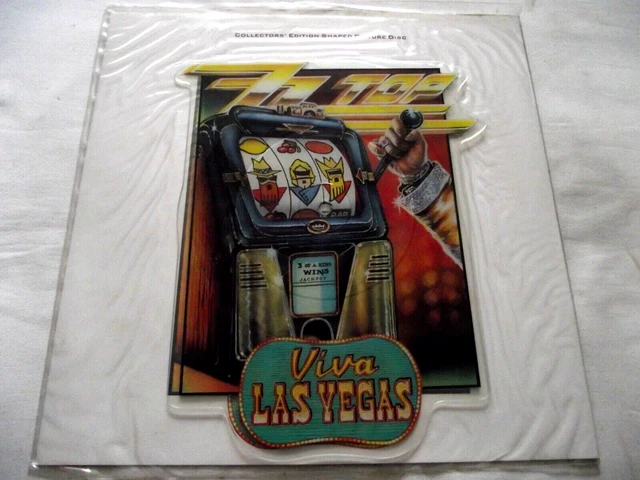 ZZ TOP ~ Viva Las Vegas ** 1992 Uk Warner Bros. Shaped Picture Disc. £ ...