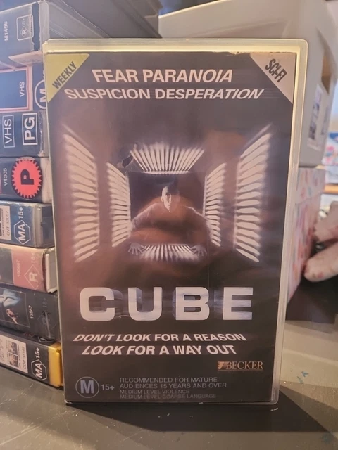 CUBE 1998 VHS BECKER Video Tape Ex Rental SCI-FI M15+ Nicole Deboer V48 ...