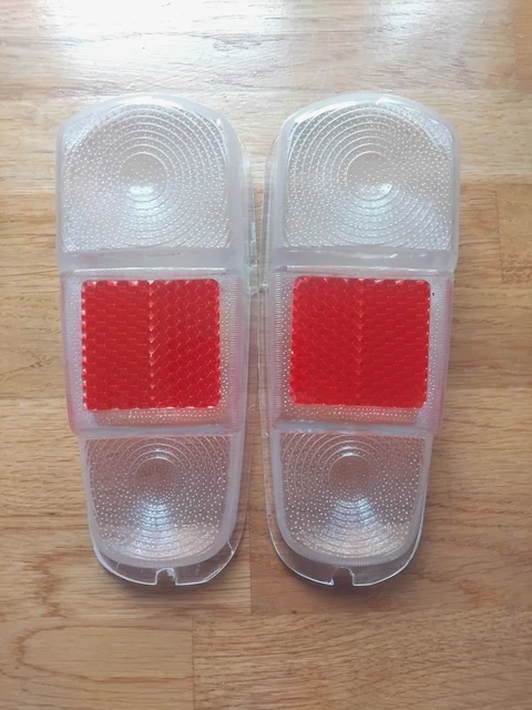 CLASSIC MINI PICKUP Mk1 Rear Clear Light Lenses Rare Works Cooper 1380 ...