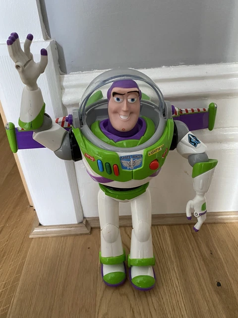 TOY STORY DISNEY Pixar 12” Buzz Light year Action Figure Sounds Talking ...