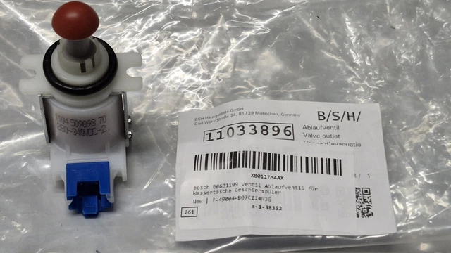 BOSCH SIEMENS NEFF Constructa Magnetventil Ablaufventil 00631199 Fehler ...