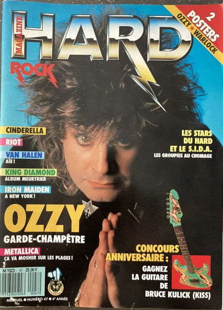 HARD ROCK MAGAZINE n°47, Ozzy Osbourne, Metallica, Van Halen, Iron ...