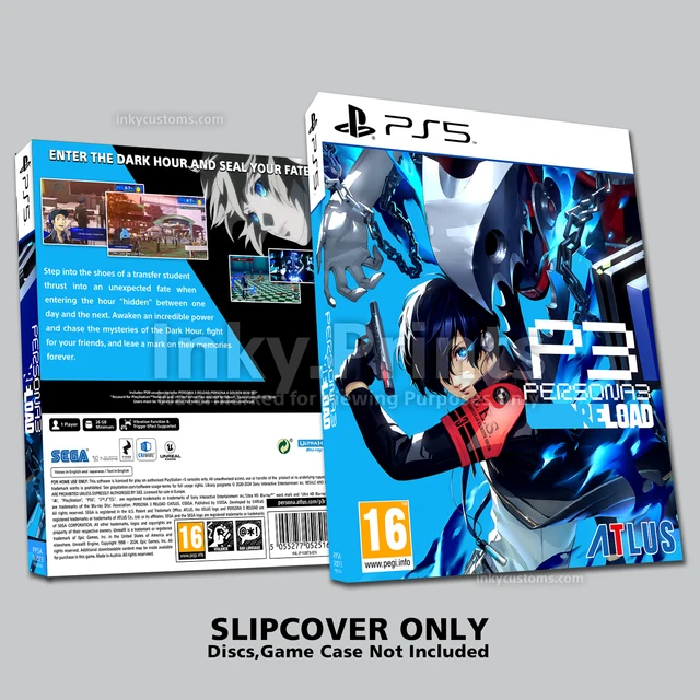 Persona 3 Reload Ps5 Custom Slip Cover Sleeve Steelbook Protec