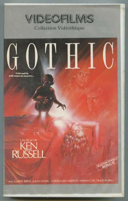 VHS GOTHIC, BY Ken Russell, with Gabriel Byrne, Julian Sands ...