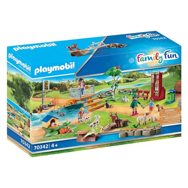 PLAYMOBIL 70342 - Famille Amusant Caresser Zoo Set de Jeux EUR 52,17 ...