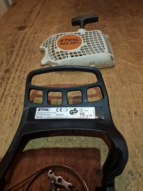 GENUINE STIHL MS391 Chainsaw Recoil Pull Starter & Chain Brake Handle ...