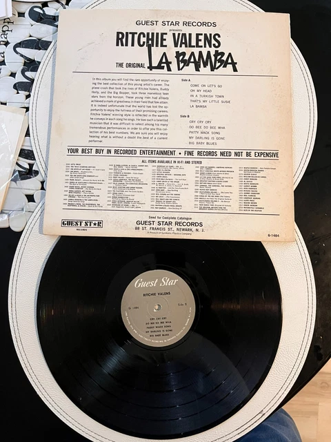 RITCHIE VALENS THE Original La Bamba Lp 10 Rockabilly Songs Vg+ See $17 ...