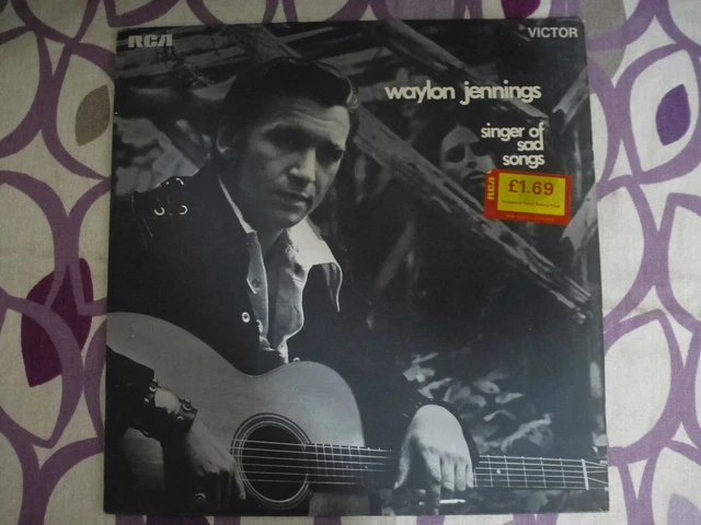 WAYLON JENNINGS SINGER Of Sad Songs Original 1971 Rca Victor Uk Vinyl ...