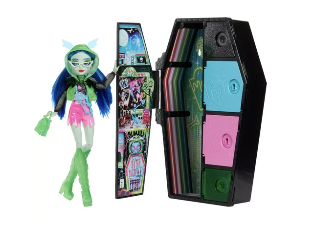 MONSTER HIGH SKULLTIMATE Secrets Fluo Frayeurs Ghoulia Yelps Mode ...