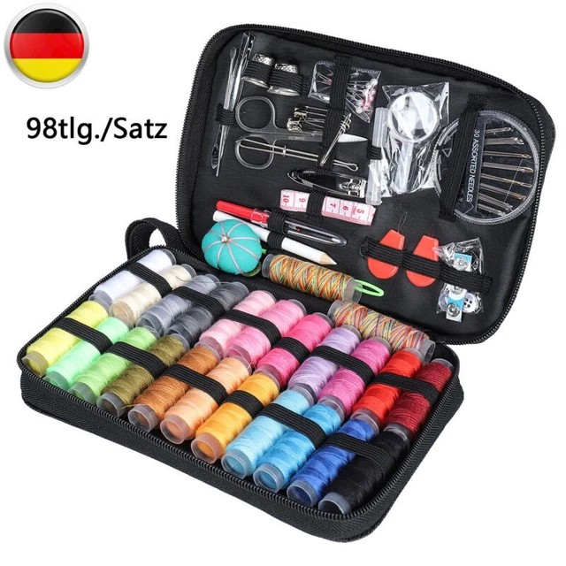 98PCS MIX COLOR Sewing Machine Thread Set Spool Bobbin Kit Sewing ...