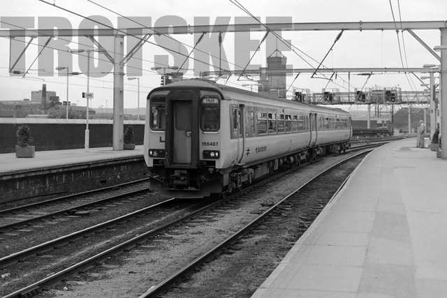 LARGER NEGATIVE BR British Railways DMU loco Class 156 156467 1992 ...
