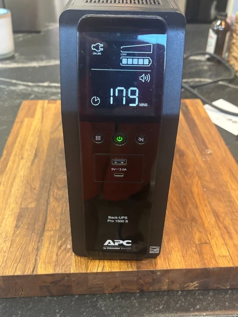 APC BACK UP 1500 Pro Uninterruptible Power Supply - BR1500MS Battery ...