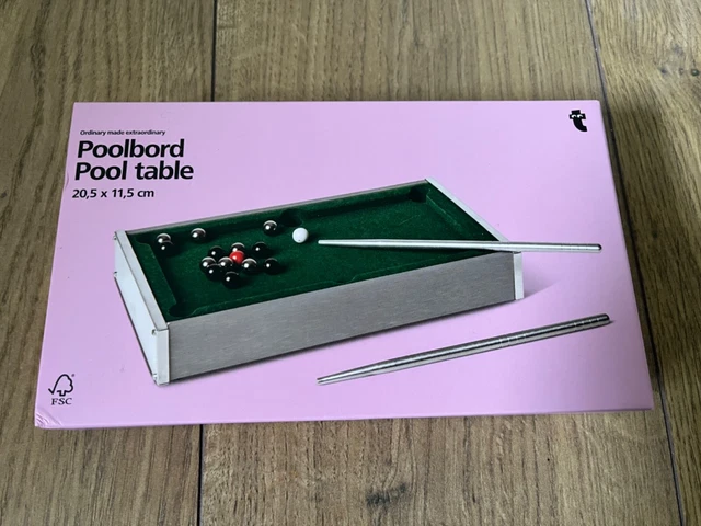 MINI DESKTOP POOL Table Game by Flying Tiger - New / Sealed £7.99 ...