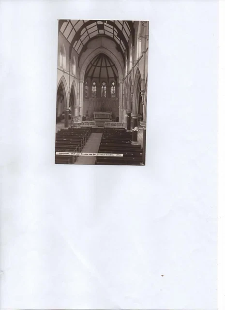 OLD RP POSTCARD: interior Our Lady Star of the Sea, Catholic church ...