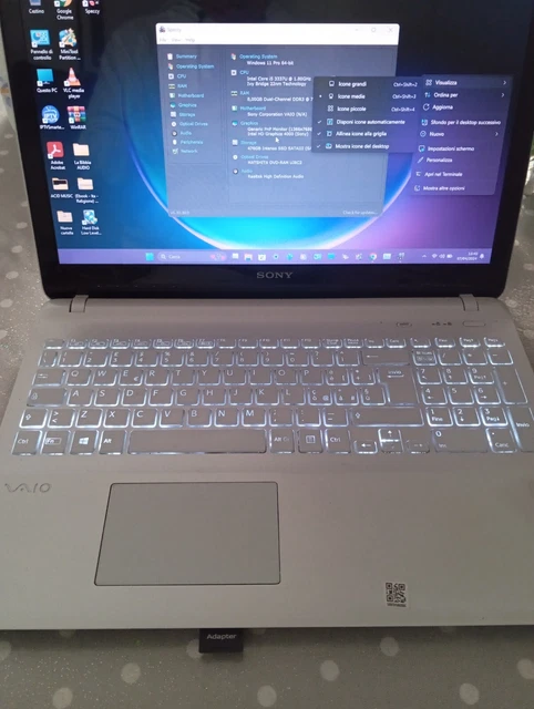 NOTEBOOK SONY VAIO / Windows 11Pro + Windows 10Pro - 8 Gb Ram Pro ...