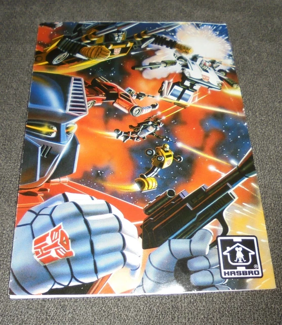 1984 TRANSFORMERS G1 Mini-Poster Catalog- Optimus Prime, Bumblebee ...