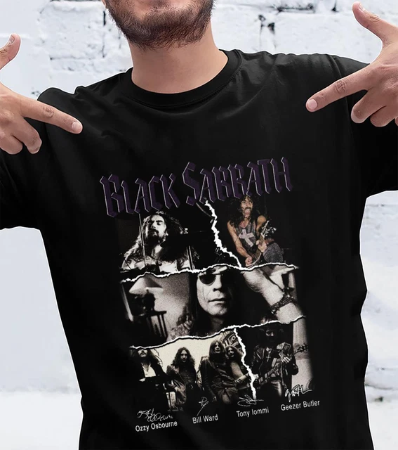 BLACK SABBATH OZZY Osbourne Bill Ward Tony Iommi Geezer Butler Shirt ...