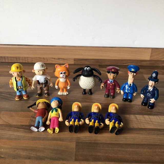 BOB BUILDER TIMMY Time Fireman Sam Postman Pat Clifford Figures Bundle ...