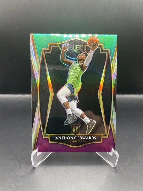 2020-21 SELECT ANTHONY Edwards TRI-COLOR PREMIER LEVEL ROOKIE (RC) #169 ...