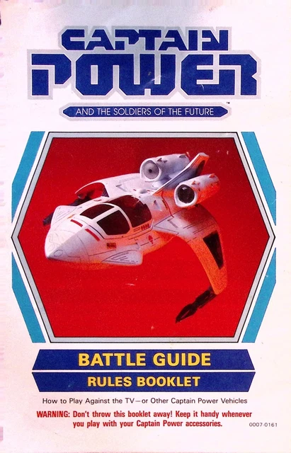 CAPTAIN POWER BATTLE Guide Rules Booklet $2.50 - PicClick
