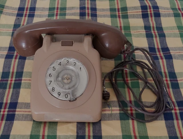 VINTAGE GPO ROTARY DIAL TELEPHONE UNTESTED FOR SPARES REPAIR OR DISPLAY ...