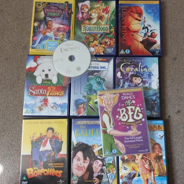 11 X CHILDRENS DVD Bundle Disney / Pixar / Universal & More Kids/Family ...