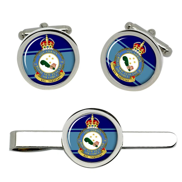 30 SQUADRON RNZAF New Zealand Air Force Gemelli E Fermacravatta Set EUR ...