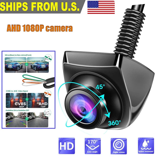 170° AHD CAR Rear View Reverse Backup Parking Camera Waterproof Night ...