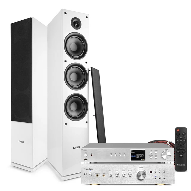 SHF80W TOWER HIFI Speaker System with DAB+ Internet Radio and AD200A ...