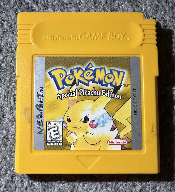 POKÉMON YELLOW VERSION: Pikachu Edition (Nintendo Gameboy, 1999)-Saves ...