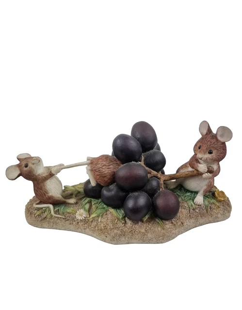 MERRIE MICE BORDER Fine Arts Enesco Fruit Fun - "Grape Escape" ornament ...