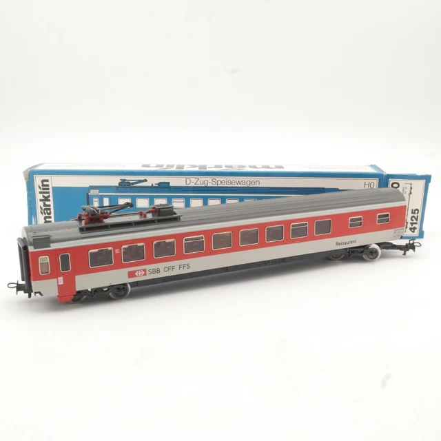 MÄRKLIN H0 4125 D-Zug Speisewagen der SBB CFF FFS in OVP QR8435 EUR 19,99 - PicClick DE