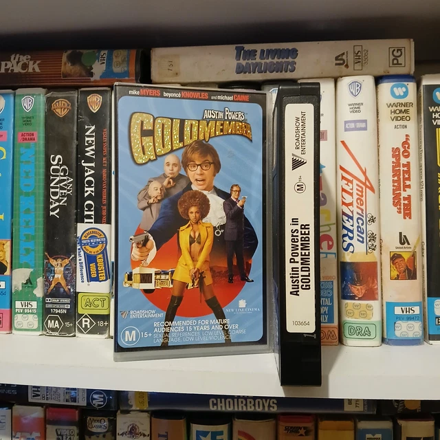 AUSTIN POWERS GOLDMEMBER- Roadshow Vhs- Small Box Ex Rental Mike Myers ...