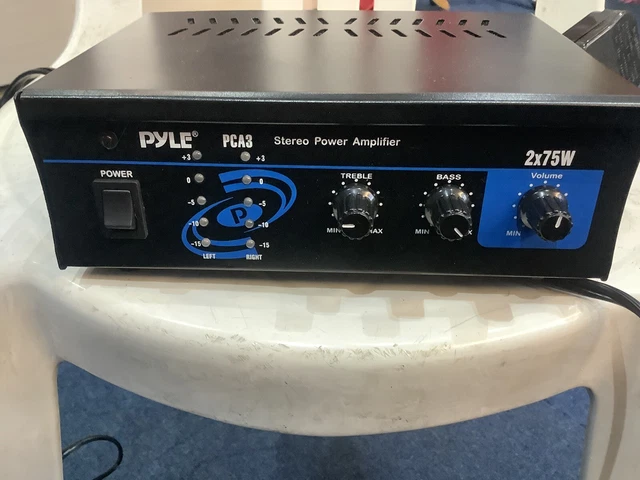 PYLE PCA3 MINI 2X75W Home House Theater Stereo Power Amp Amplifier ...