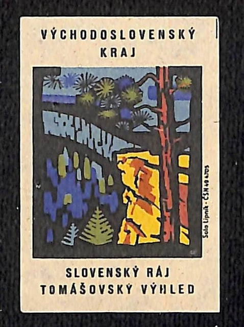 VINTAGE SWEDISH MATCHBOX Label East Slovak Series - Tomasovsky View ...