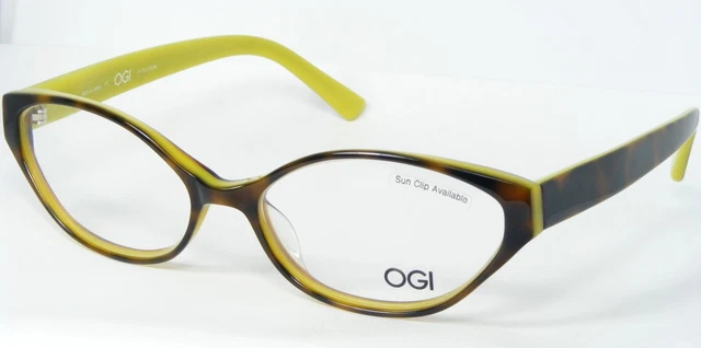 OGI EVOLUTION 9076 1491 Tortue/Citron Lunettes 53-15-140mm Japon EUR 93 ...