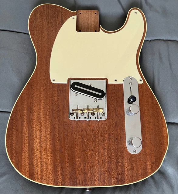 TELECASTER ESQUIRE DOUBLE Bound Mahogany Fully Loaded Guitar body EUR ...