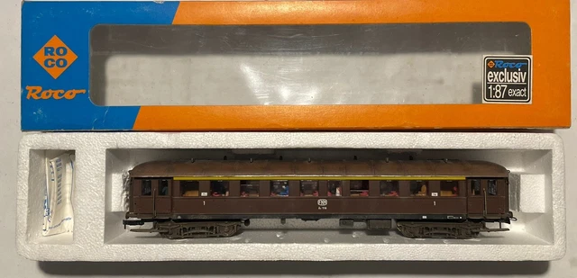 ROCO 44564 CARROZZA Passeggeri 1° Classe Fnm Az 118 Livrea Castano Ep ...