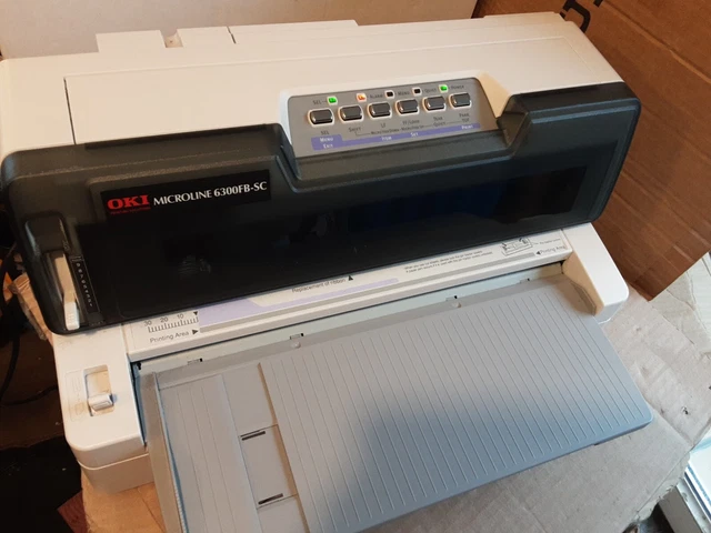 OKI MICROLINE 6300FB-SC 24 Pin A4 Mono Dot Matrix Printer-D21010B £199.00 - PicClick UK
