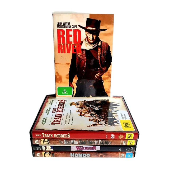 JOHN WAYNE RED River Movie Bundle x 5 DVD Classic Westerns, Region 4 ...