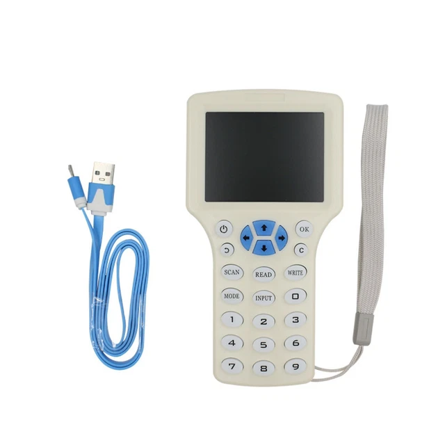 PLASTIC HANDHELD RFID/NFC Smart Card Reader Elevator Writer Copier IC ...