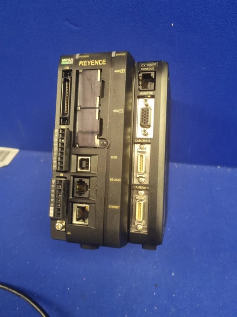 KEYENCE MEGA DIGITAL Hi Speed Digital Controller type CV5501P with SD ...