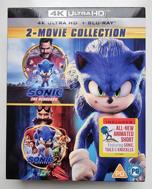 SONIC THE HEDGEHOG 2-movie Collection 4K Ultra HD Blu-ray 1 & 2 2022 ...