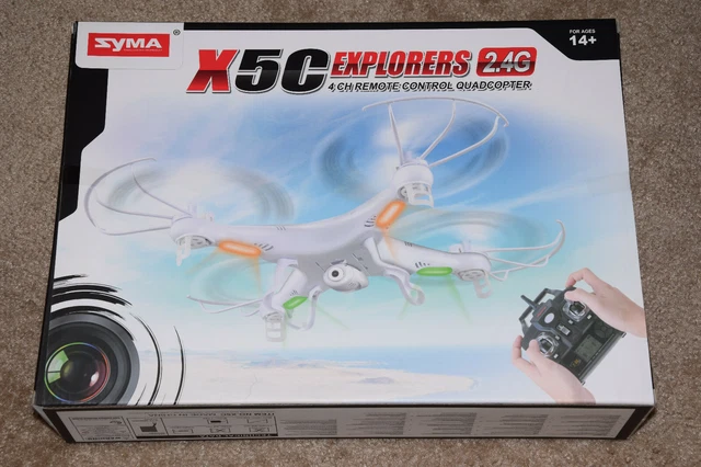 SYMA X5C EXPLORERS 2.4g 4ch 6 Axis Gyro RC Quadcopter Drone With HD ...