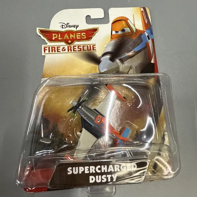 DISNEY PLANES FIRE & RESCUE "SUPERCHARGED DUSTY" NIB CARS PIXAR Rare Us ...